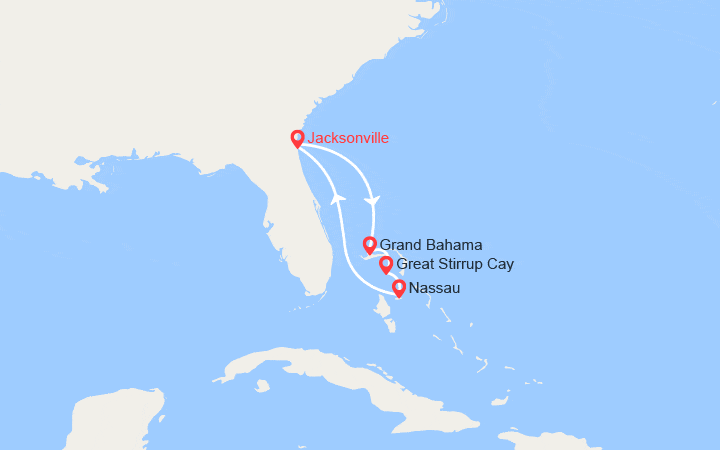 Croisière Cap sur les Bahamas : Grand Bahama, Great Stirrup Cay, Nassau ...