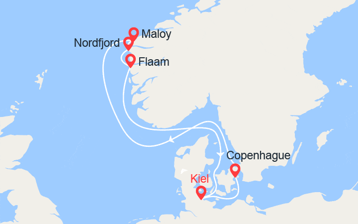 Croisière Fjords de Norvège : Maloy, Nordfjordeid,Flam - 8 jours ...
