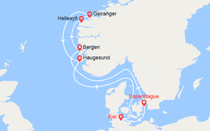 Croisière Fjords de Norvège: Bergen, Geiranger, Haugesund avec Costa ...