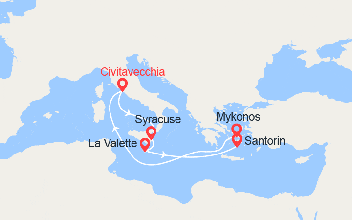 Croisière Sicile, Malte, Iles grecques - 8 jours, départ La Valette ...
